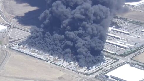 VIDEOS: Massive fire destroys medical supply warehouse, sparks ...